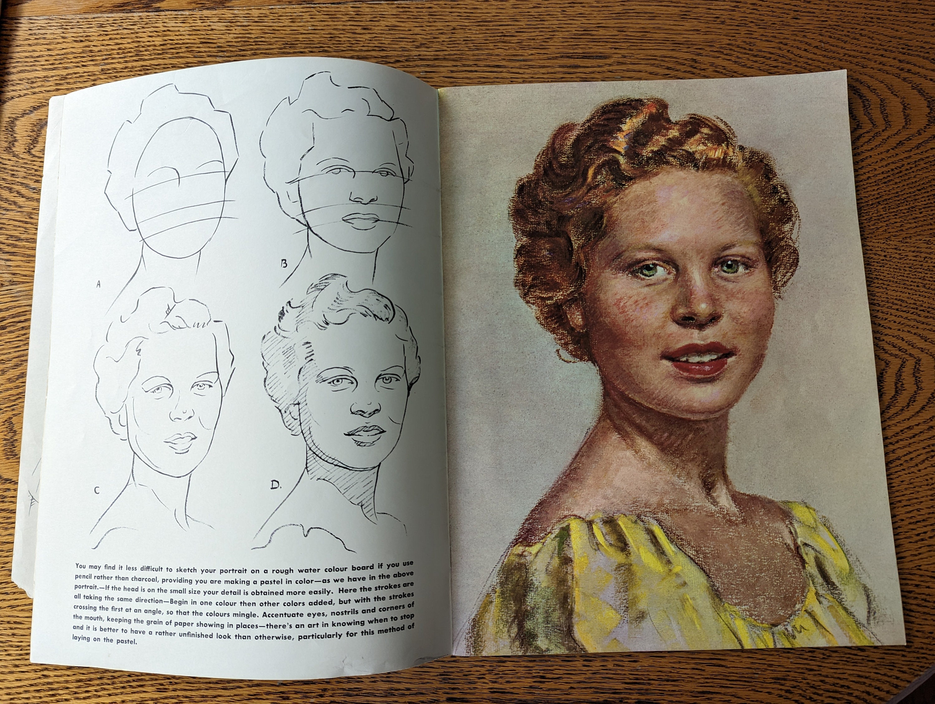 Walter Foster Art Book / Portraits by Stella Mackie / Vintage - Etsy