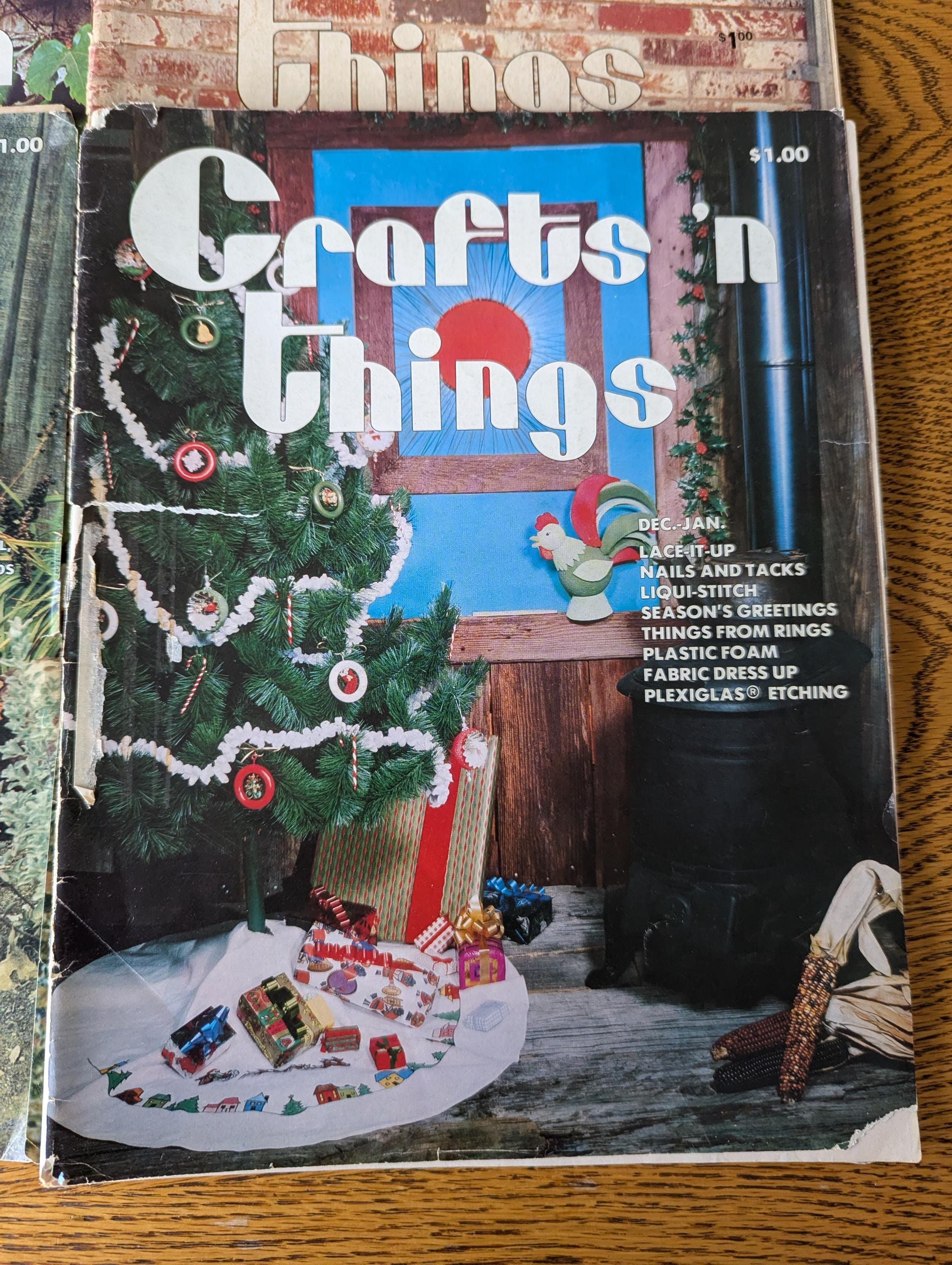 Set of Six Crafts N Things Magazine/ Craft and Sewing Magazines/ Retro ...