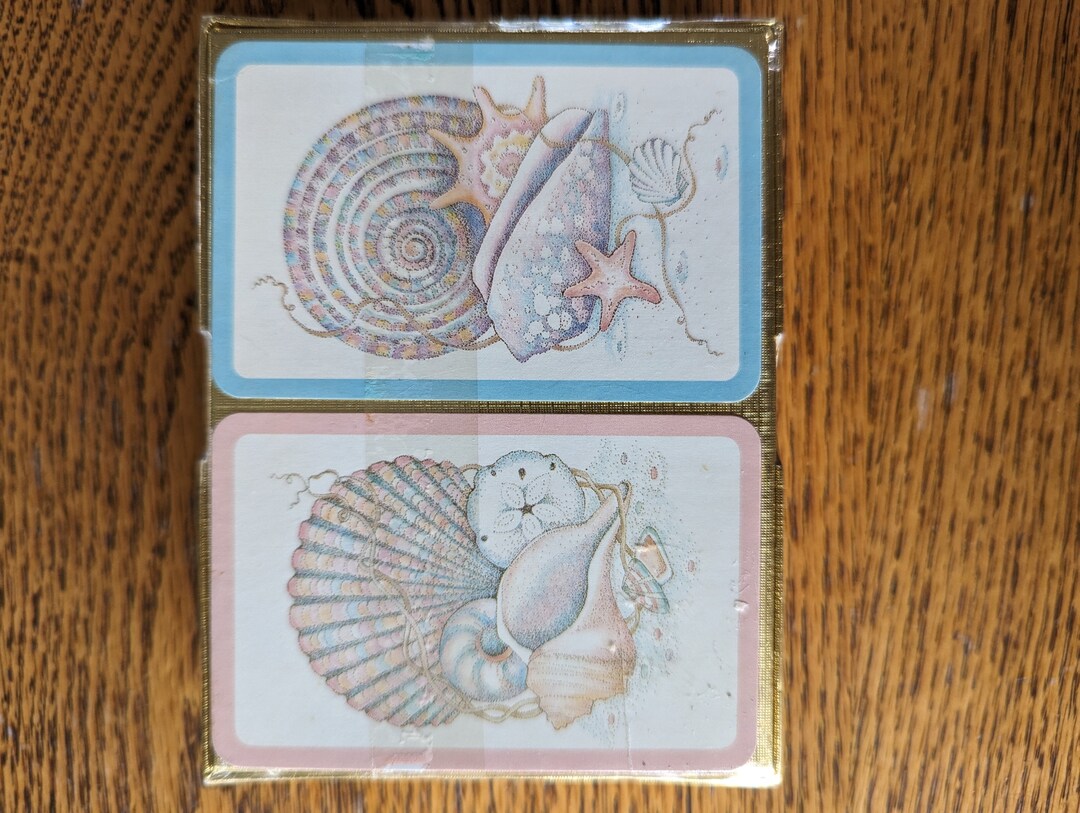 Coastal Playing Cards / Old New Stock Decks of Cards / Two Vintage ...