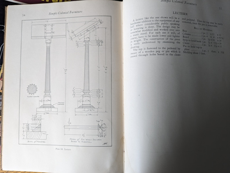Simple Colonial Furniture by Franklin H. Gottshall/ Making Colonial ...