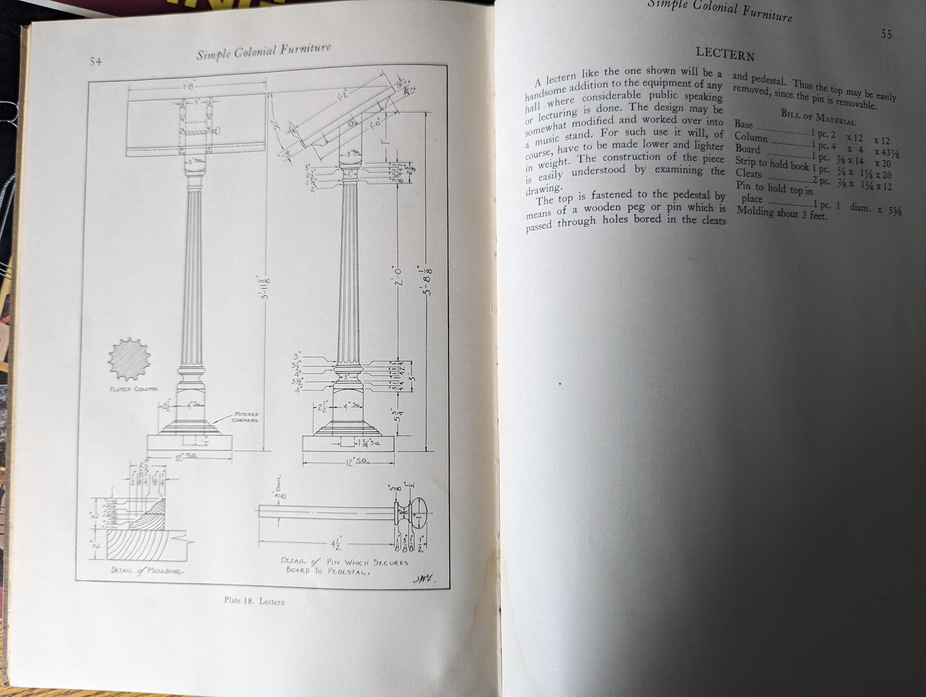 Simple Colonial Furniture by Franklin H. Gottshall/ Making Colonial ...