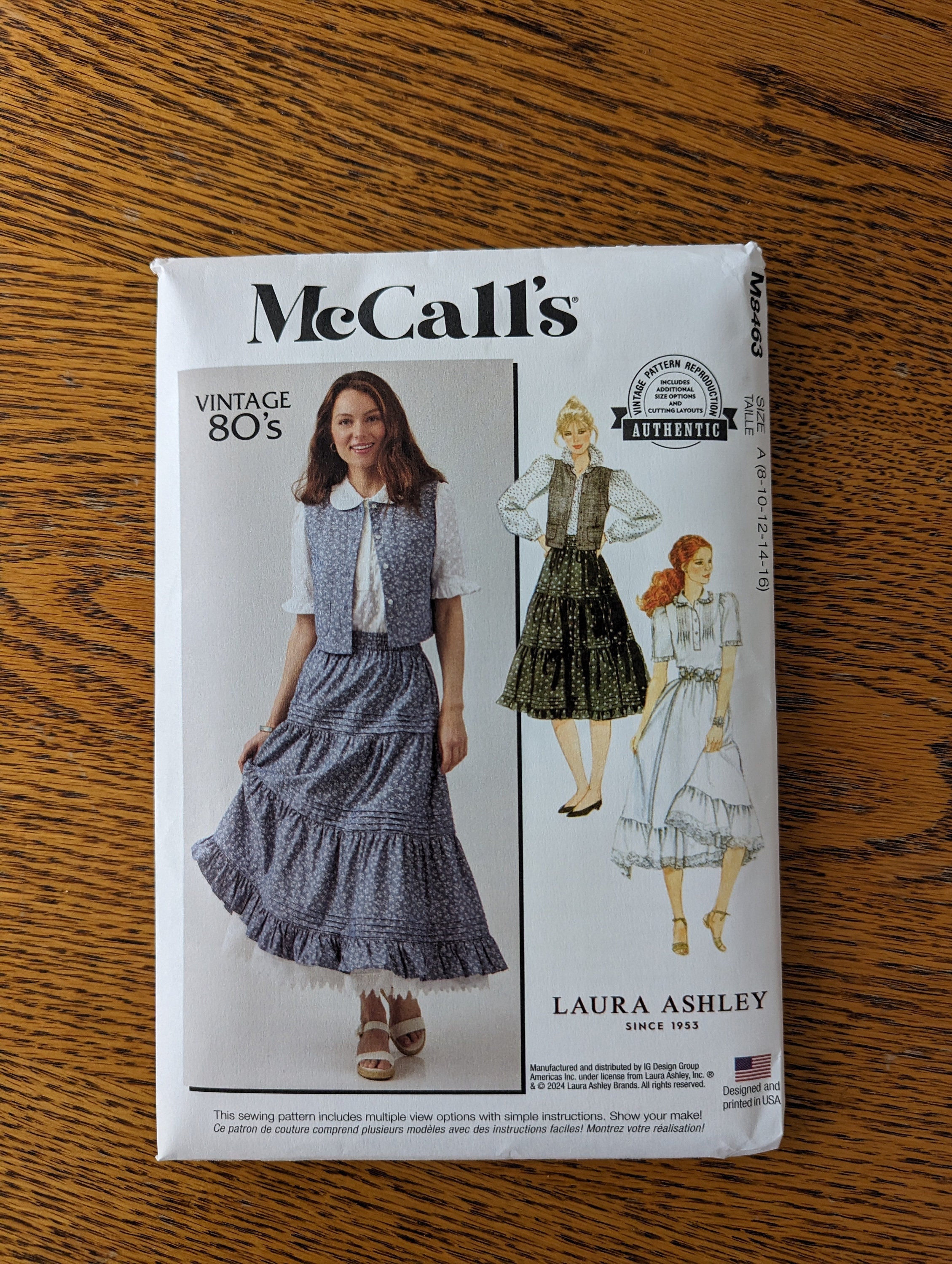 Mccall's 8463/ M8463/ Laura Ashley Pattern - Etsy