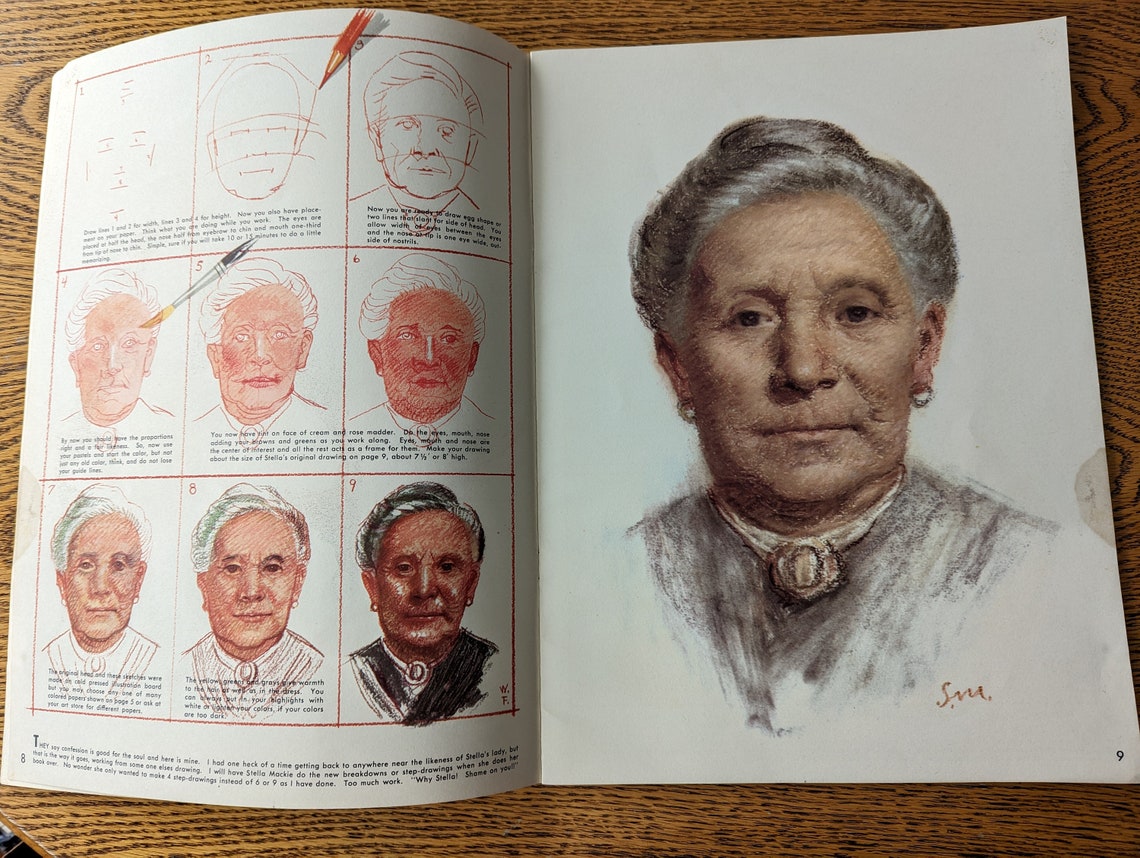 Walter Foster Art Book / How to Draw With Pastels/ Vintage Art Book - Etsy