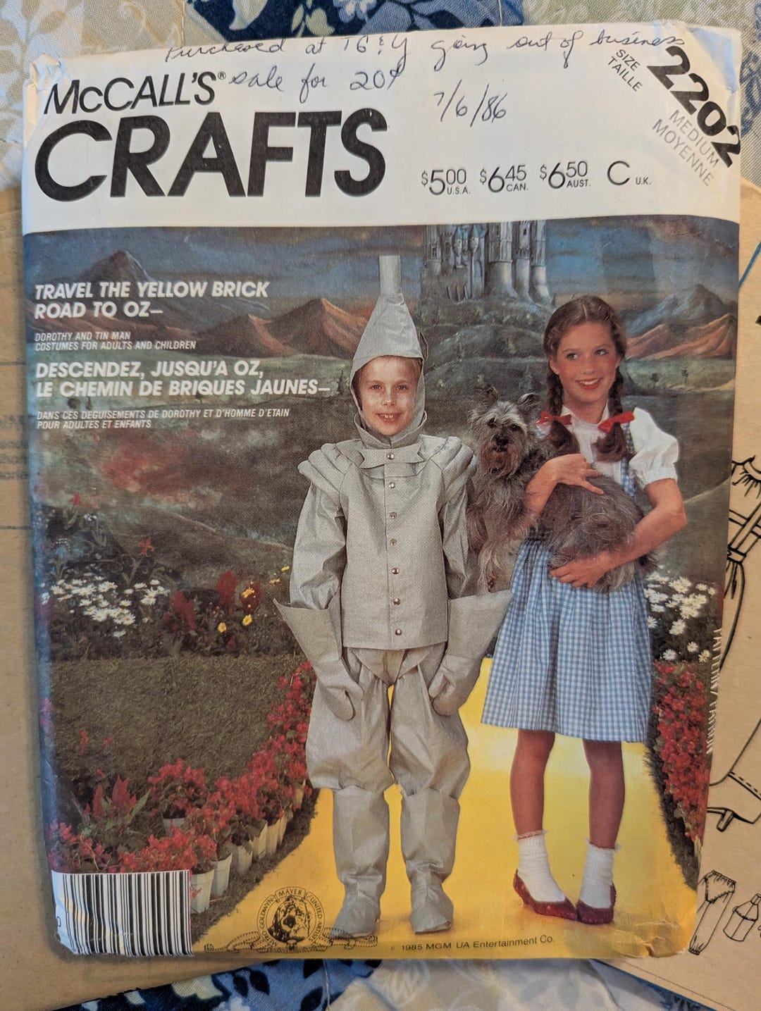 Vintage Mccall's Adult Costume Pattern /size Medium Men's and Women's ...