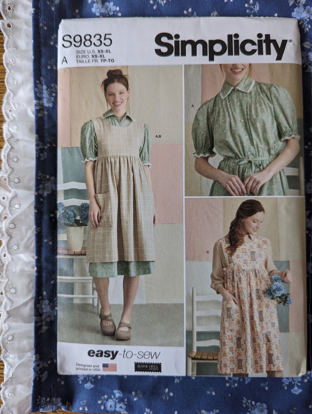 Simplicity 9835 / S9835/ Cottage Coredress Pattern / Prairie Style ...