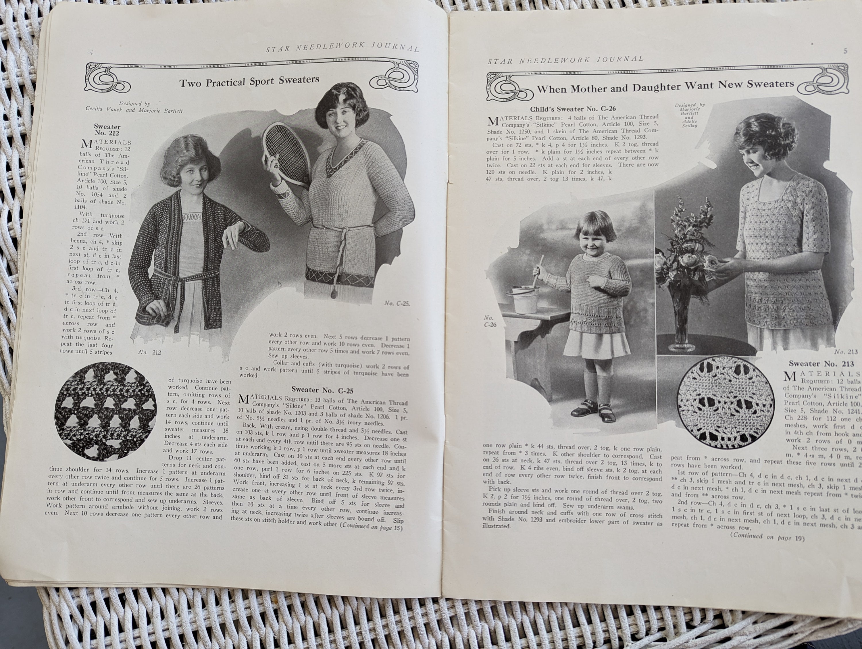 100 Year Old Needle Work Book/century Old Craft Book/ Star Needle Work ...