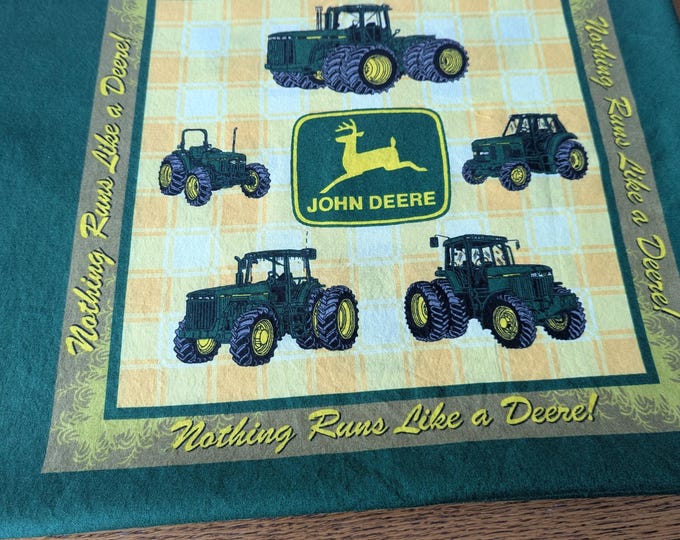 John Deere Fabric/ Tractor Motif Quilting and Craft Material/ John Deere Fabric Panel - Etsy