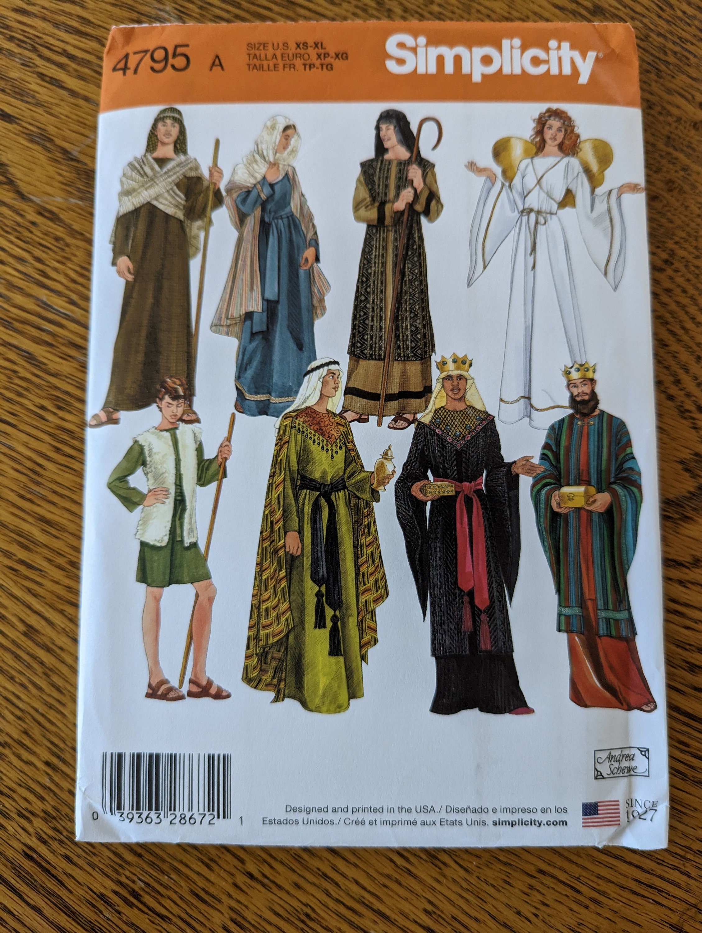 Simplicity 4795 / Biblical Clothing / Size XS-XL/ Cosplay/ Bible ...
