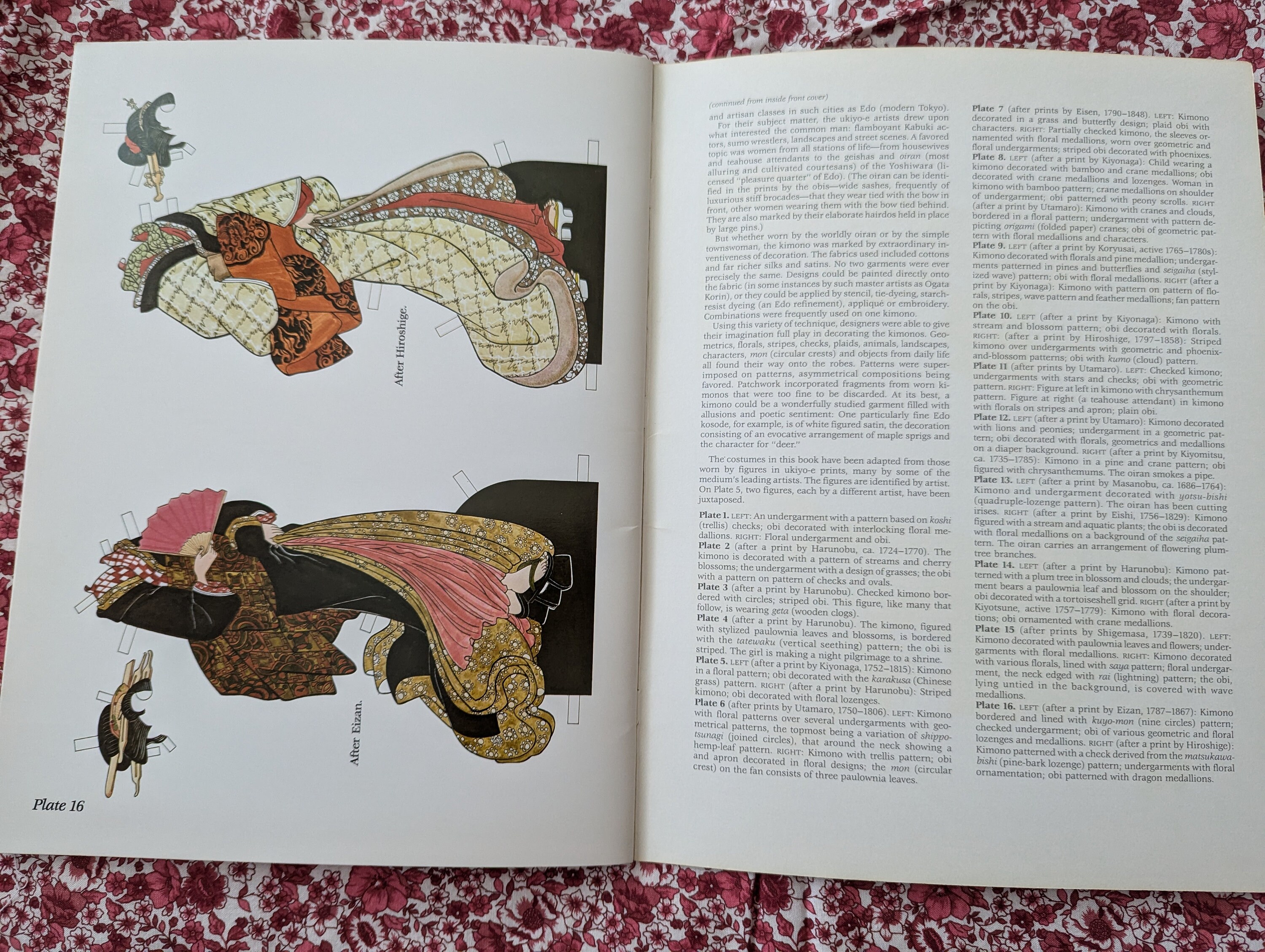 Japanese Kimono Paper Dolls in Full Color/ Ming-ju Sun Paper Dolls ...