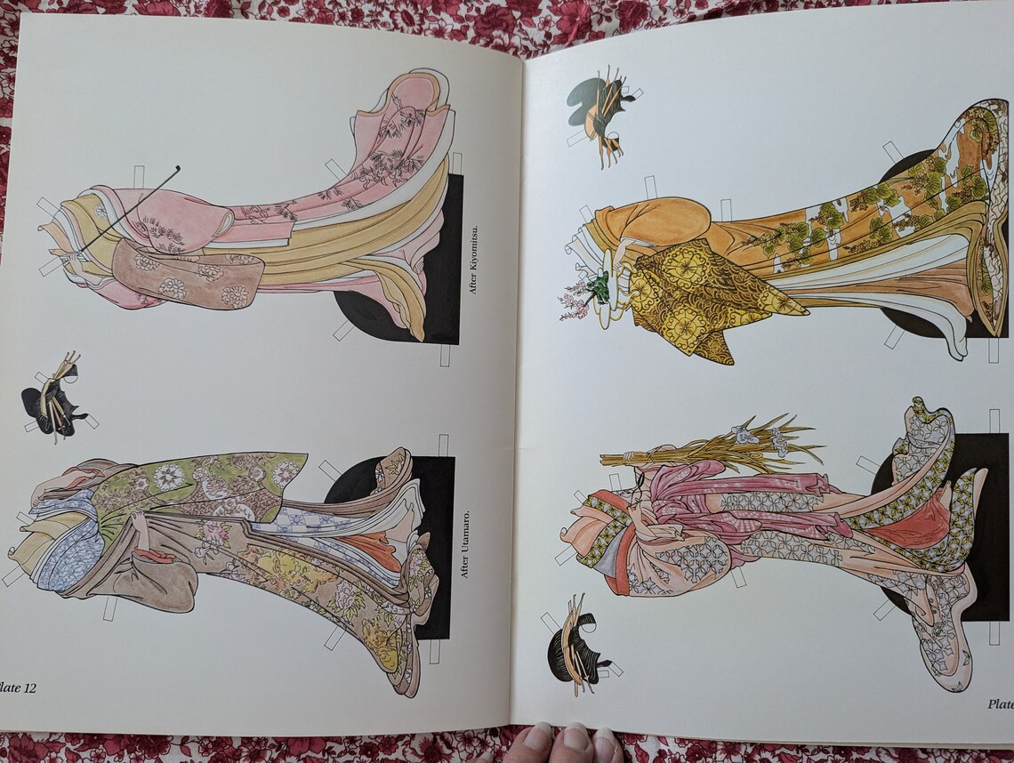 Japanese Kimono Paper Dolls in Full Color/ Ming-ju Sun Paper Dolls ...