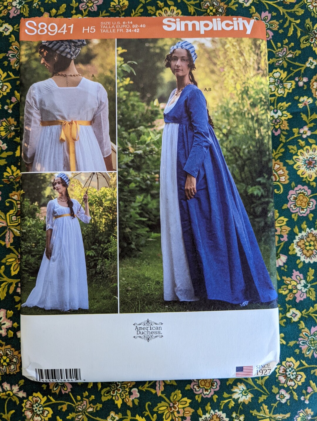 Simplicity Historical Pattern S8941 / Simplicity 8941 / Jane Austin ...