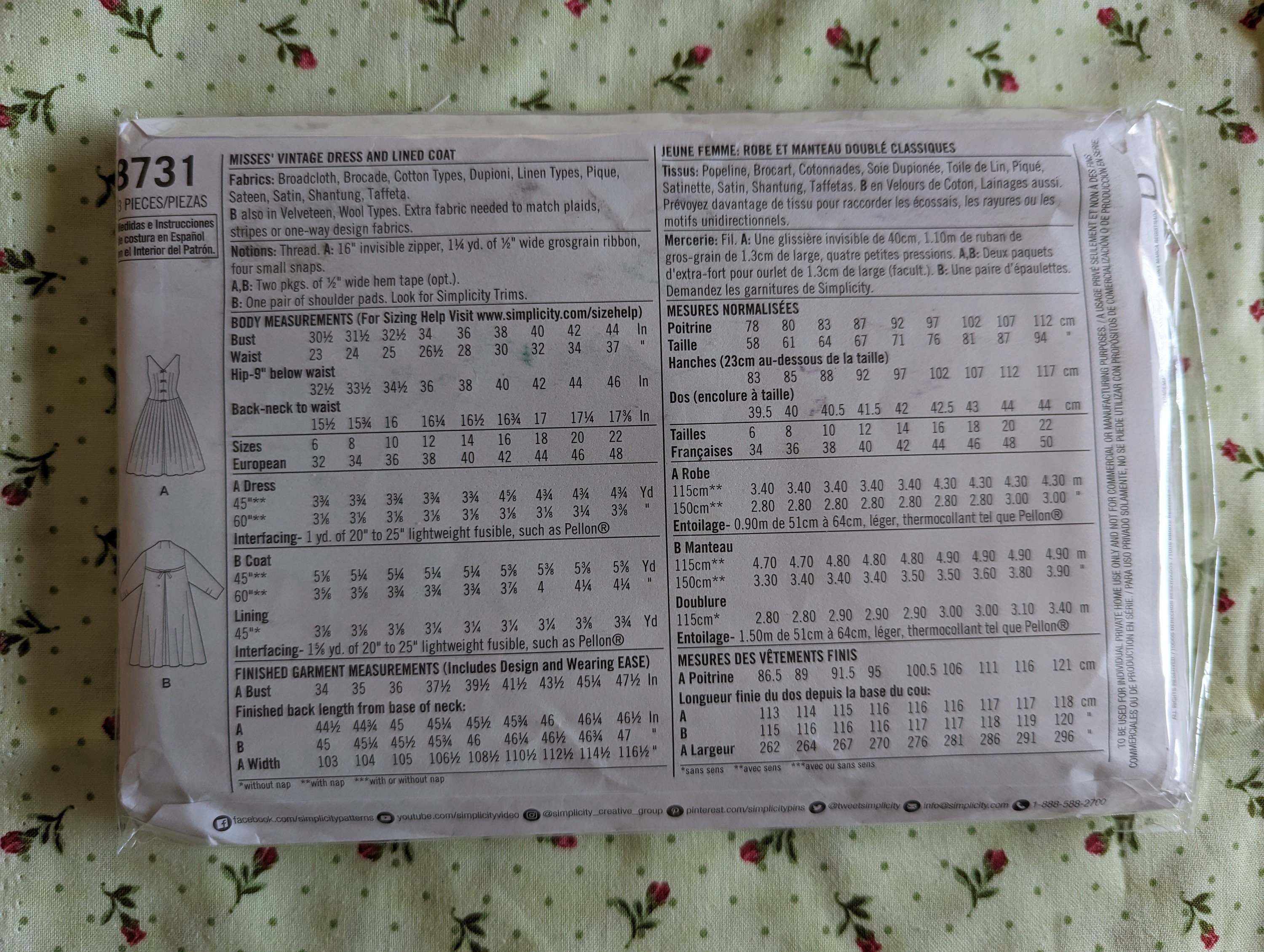 1950s Vintage Dress Pattern / Simplicity 8731/ Size 6-14/ 1950s Style ...