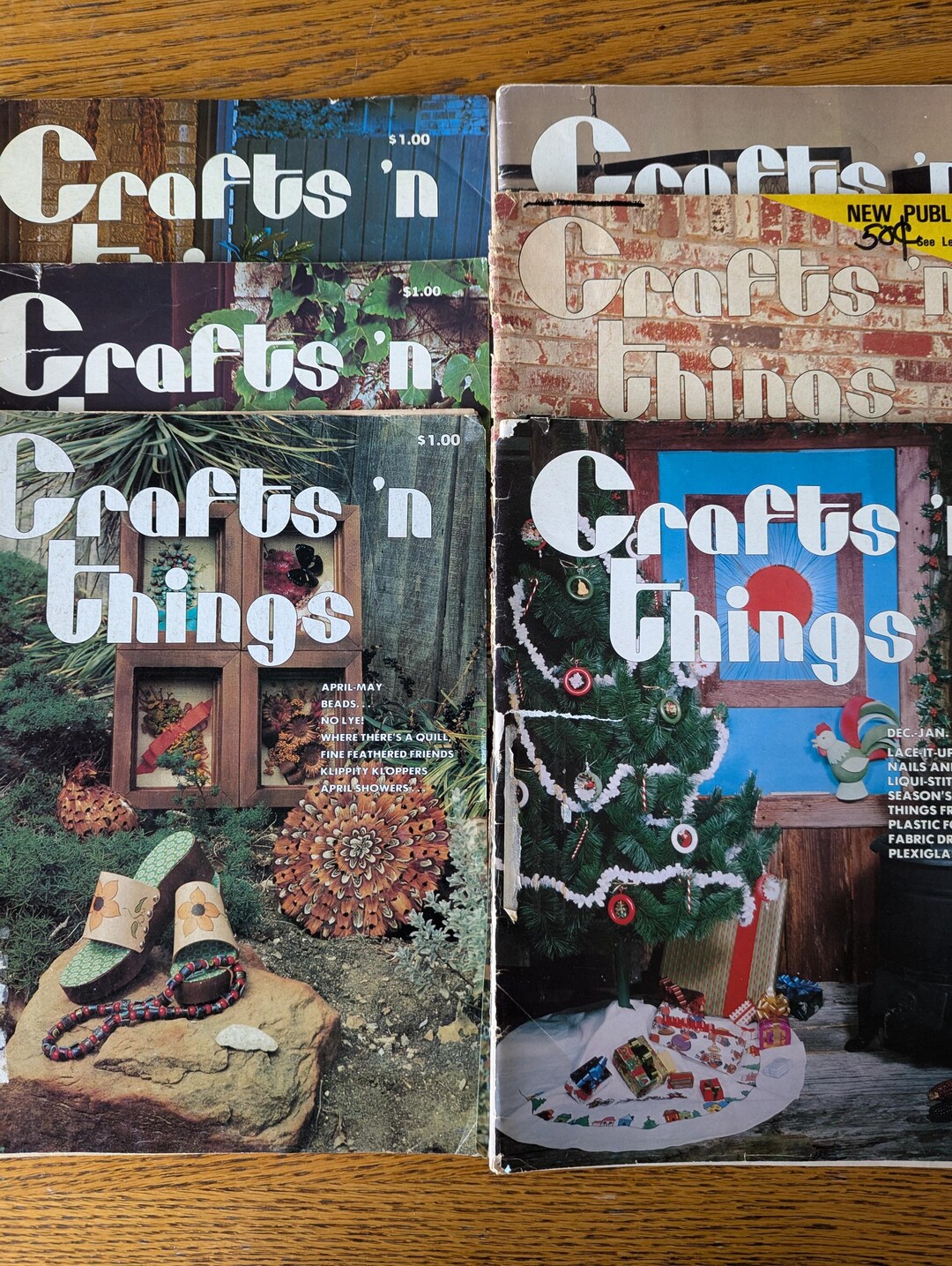 Set of Six Crafts N Things Magazine/ Craft and Sewing Magazines/ Retro ...