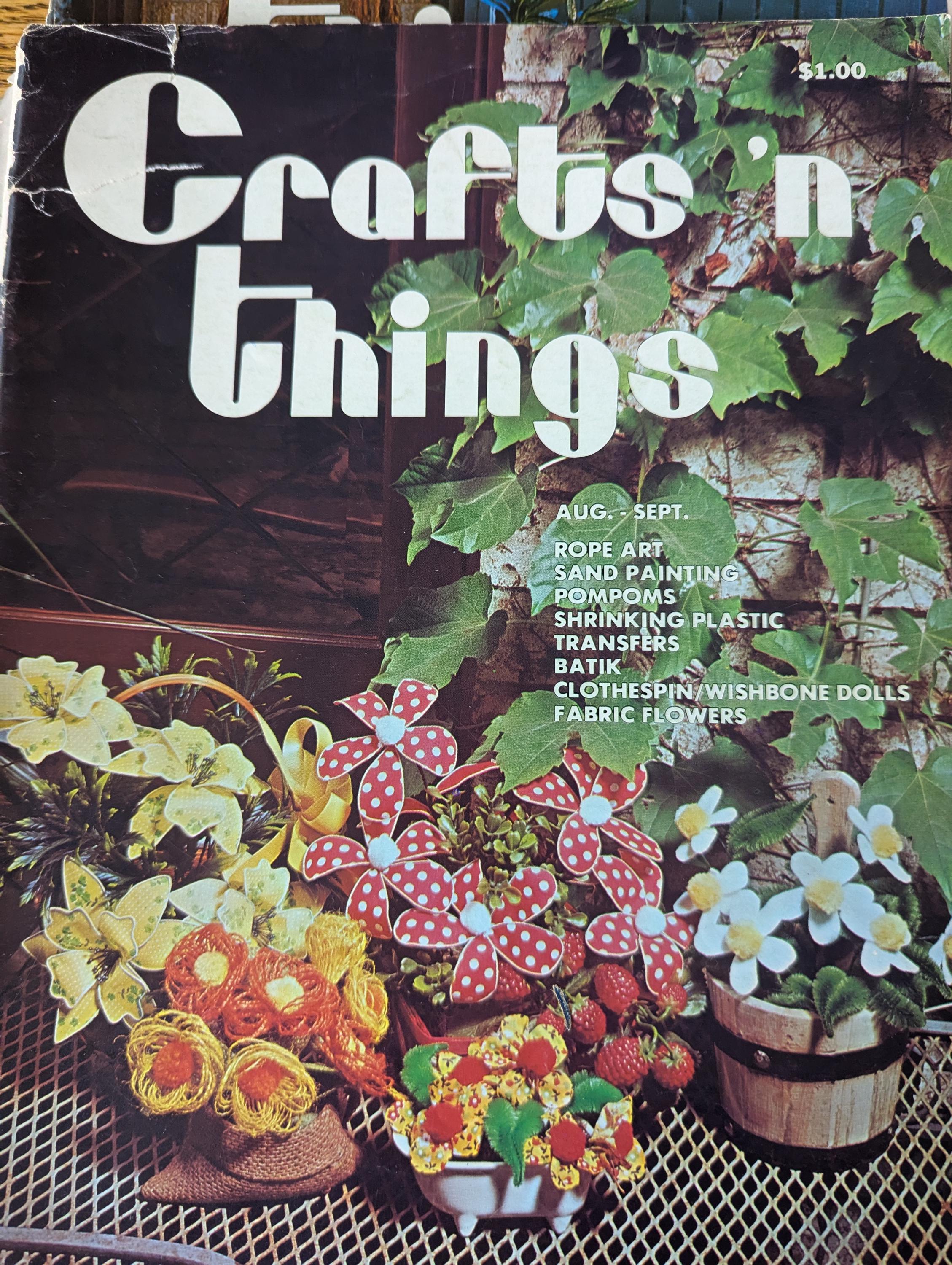 Set of Six Crafts N Things Magazine/ Craft and Sewing Magazines/ Retro ...