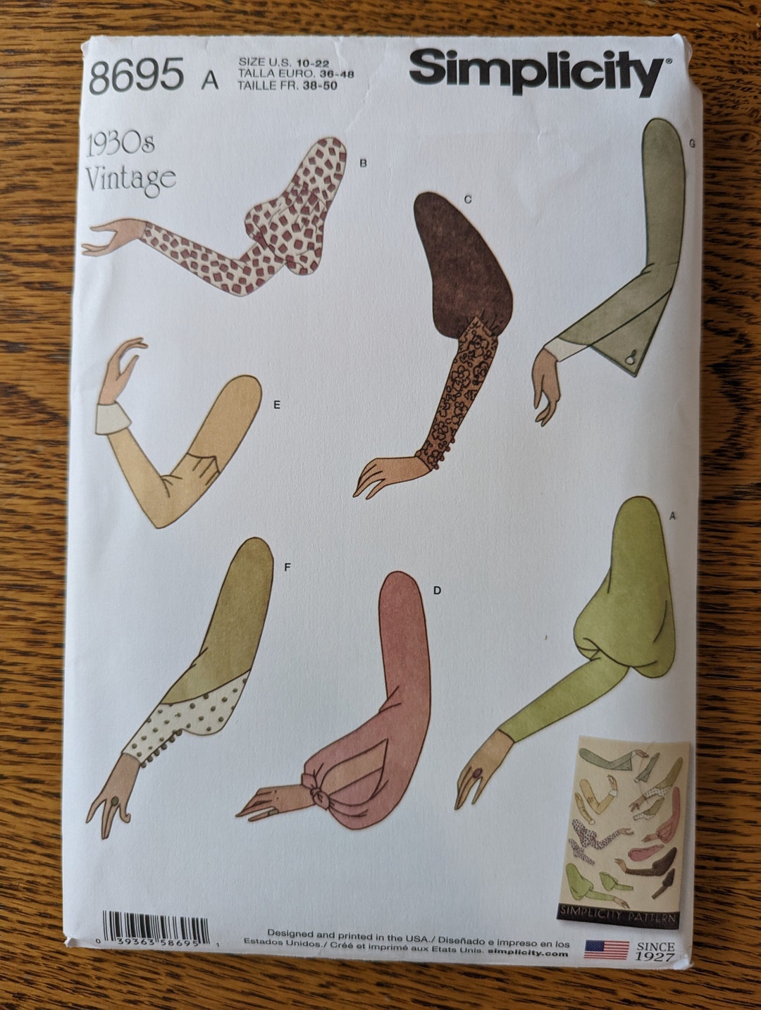 Simplicity 8695/ 1930s Vintage Pattern/ Reprint of the Original 1930s ...