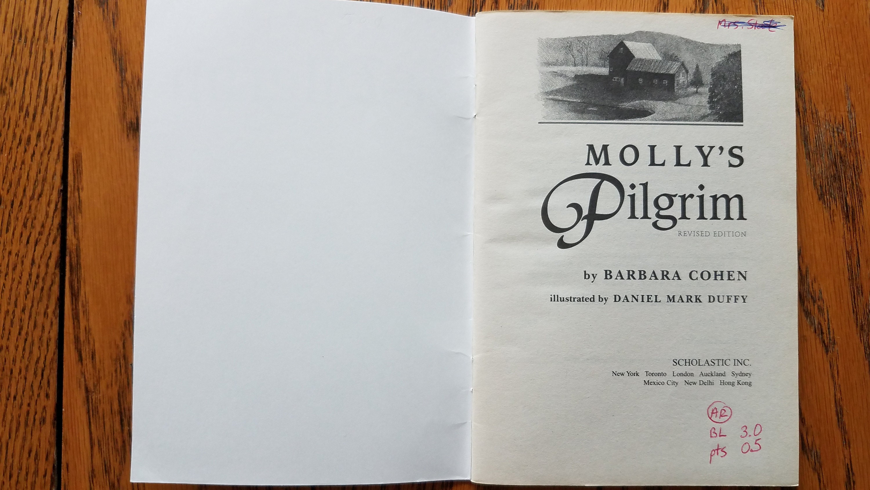 Children's Book, Molly's Pilgrim - Etsy
