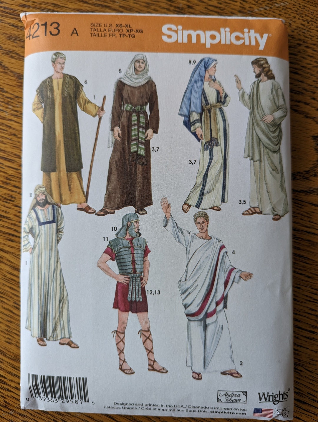 Simplicity 4213 / Biblical Costumes Pattern - Etsy