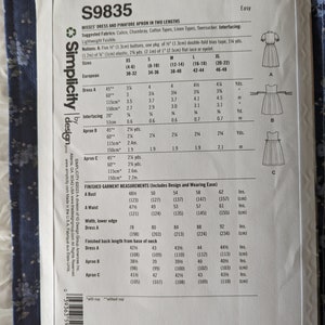 Simplicity 9835 / S9835/ Cottage Coredress Pattern / Prairie Style ...