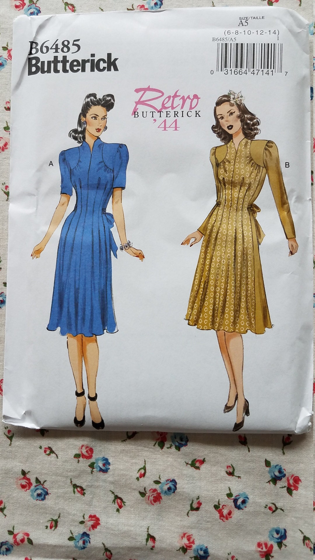 Butterick B6485 Retro Pattern - Etsy