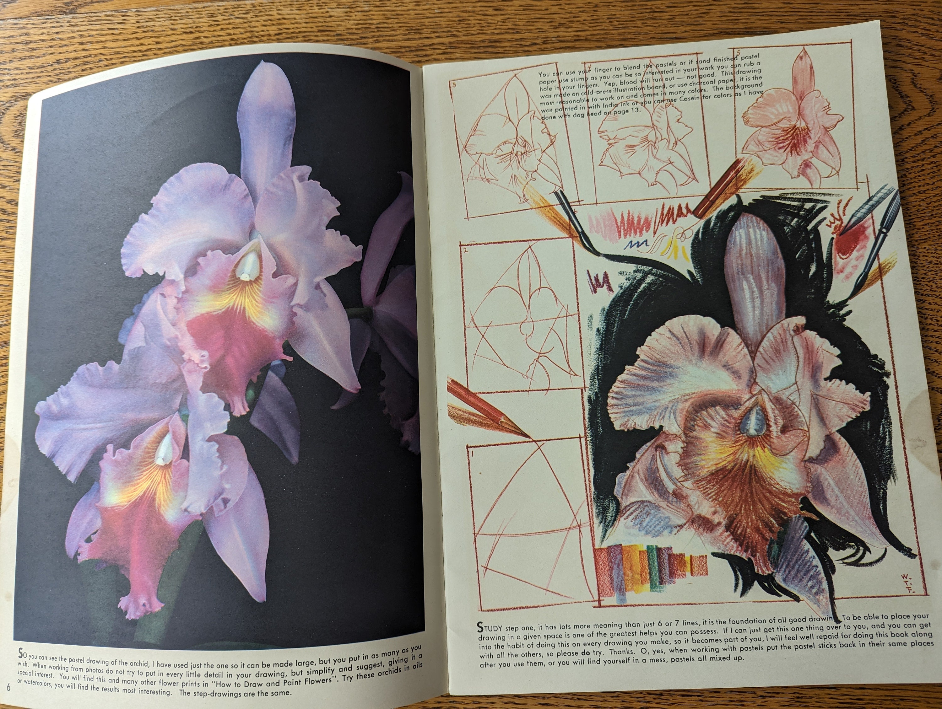 Walter Foster Art Book / How to Draw With Pastels/ Vintage Art Book - Etsy