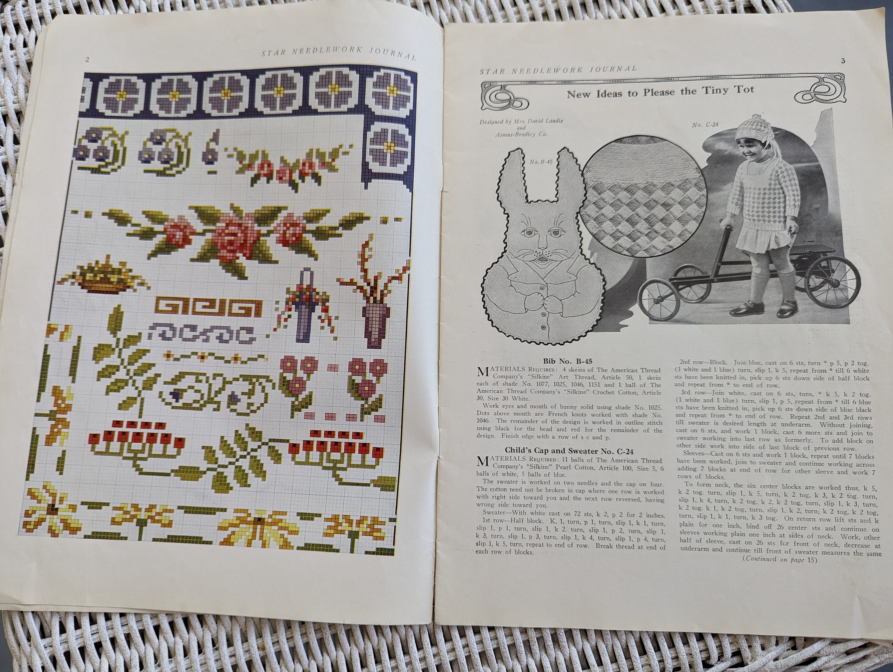 100 Year Old Needle Work Book/century Old Craft Book/ Star Needle Work ...