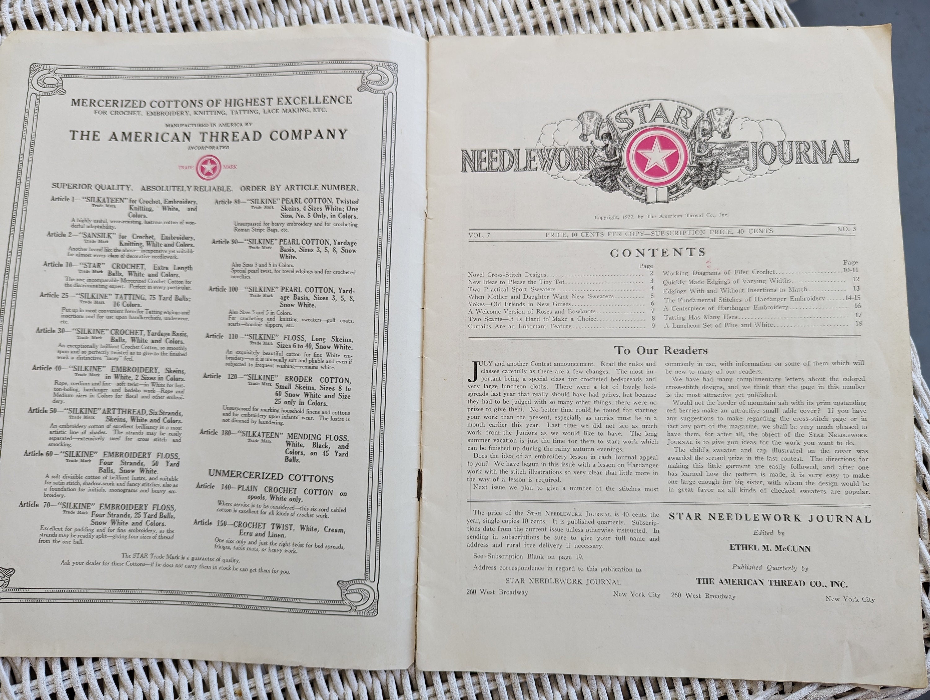 100 Year Old Needle Work Book/century Old Craft Book/ Star Needle Work ...