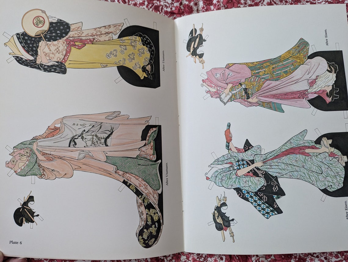 Japanese Kimono Paper Dolls in Full Color/ Ming-ju Sun Paper Dolls ...