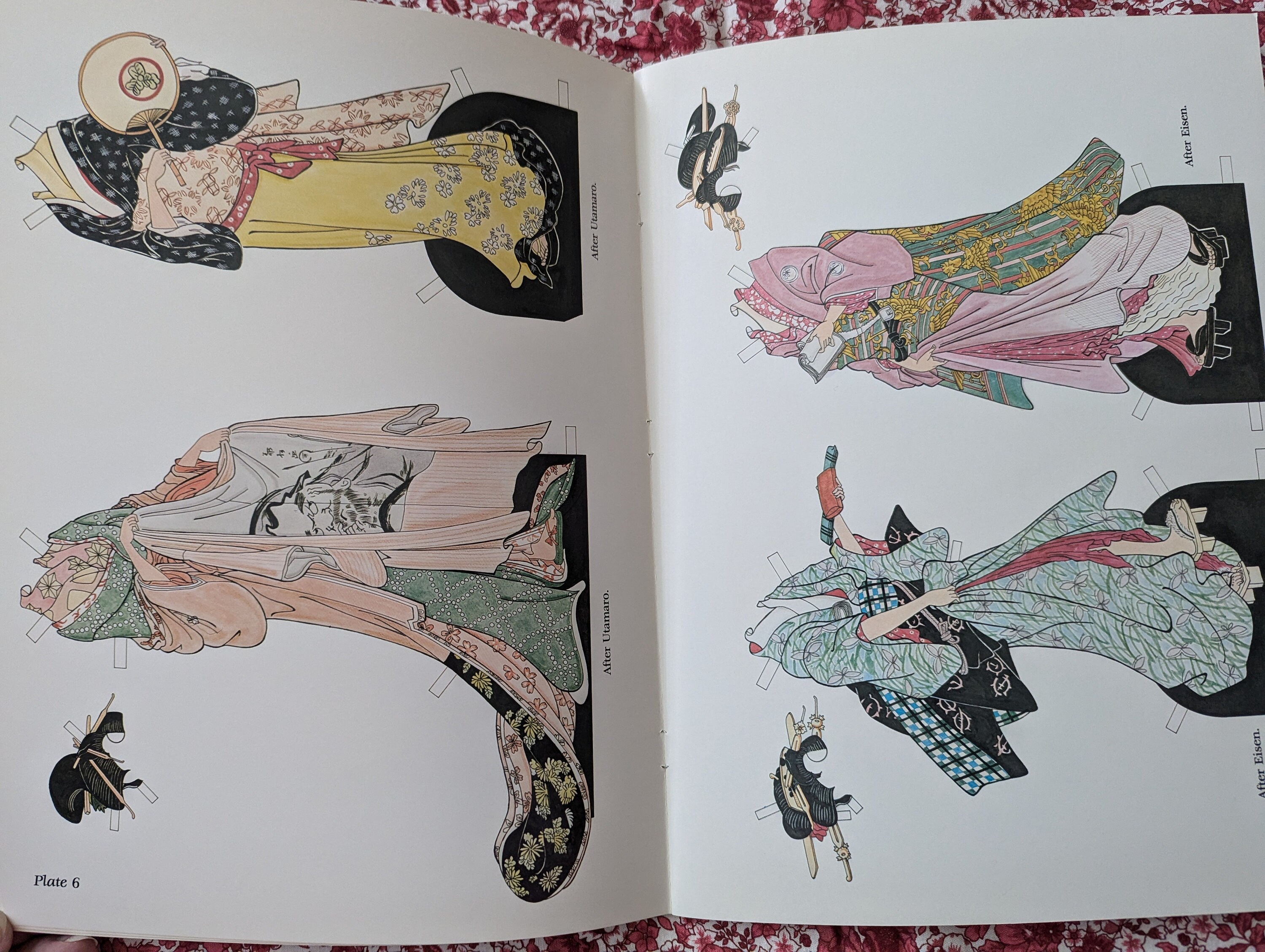 Japanese Kimono Paper Dolls in Full Color/ Ming-ju Sun Paper Dolls ...