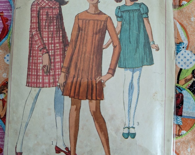 Simplicity 7252/ Vintage Yoke Dress. Pattern From 1967/vintage 1967 ...