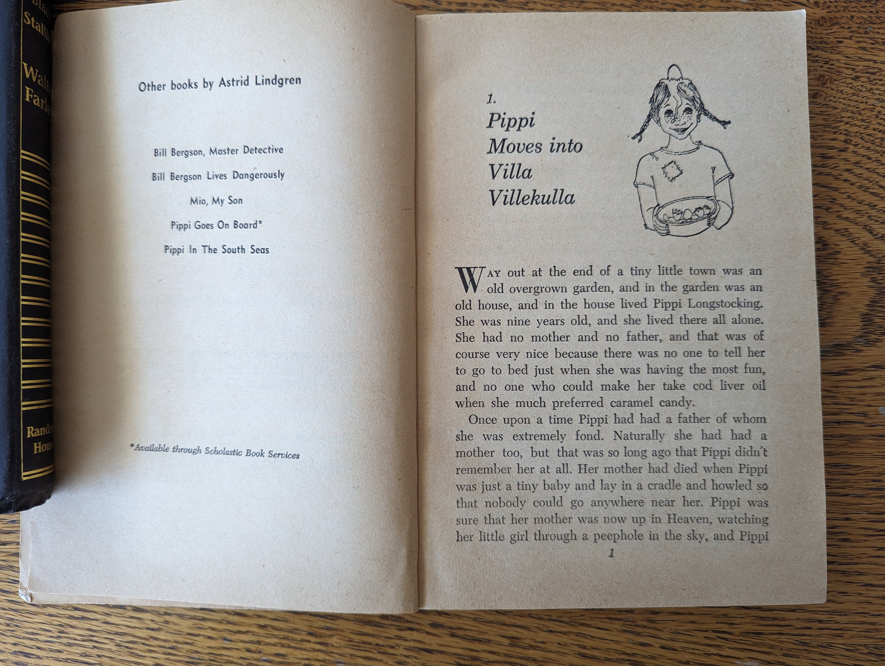 Pippi Longstocking Paper Back Book/ Vintage Pippi Book / Scholastic ...