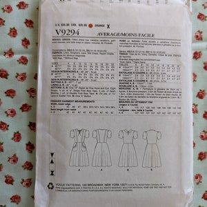 Vogue Vintage Model Pattern #V9294 - Etsy