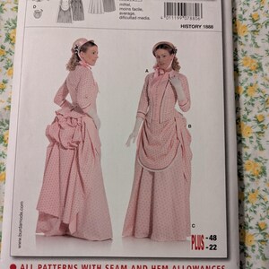Burda 7880/ Victorian Costume/ Burda Costume Pattern/ Women's Size 10 ...