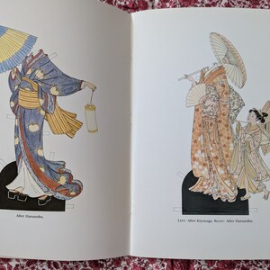 Japanese Kimono Paper Dolls in Full Color/ Ming-ju Sun Paper Dolls ...
