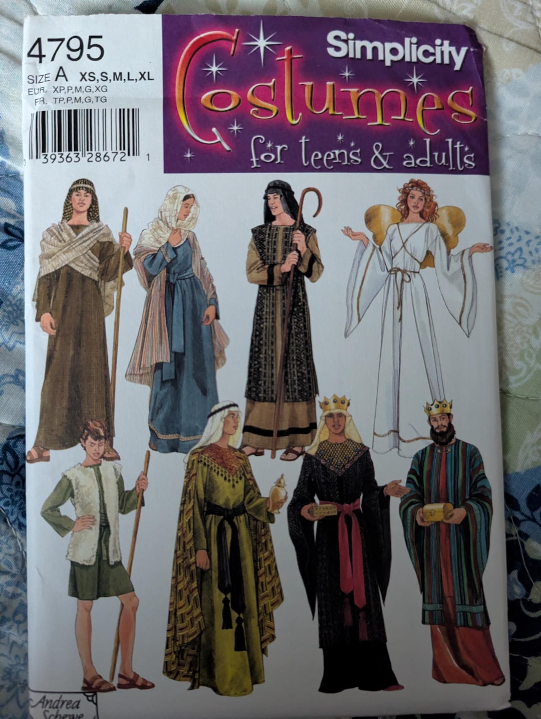 Simplicity 4795 / Biblical Clothing / Size XS-XL/ Cosplay/ Bible ...