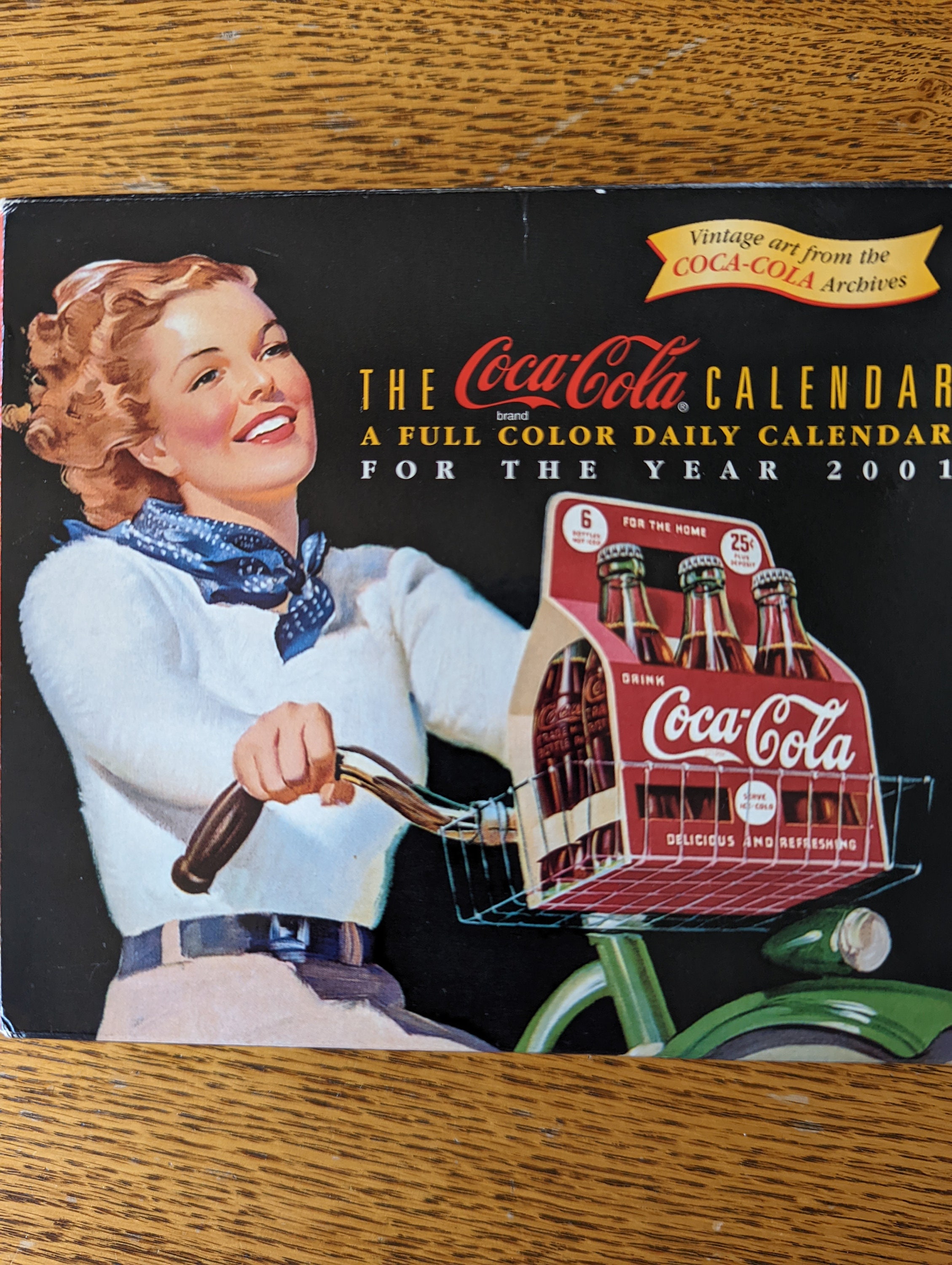 Coca Cola Vintage Desk Calendar From 2001 - Etsy