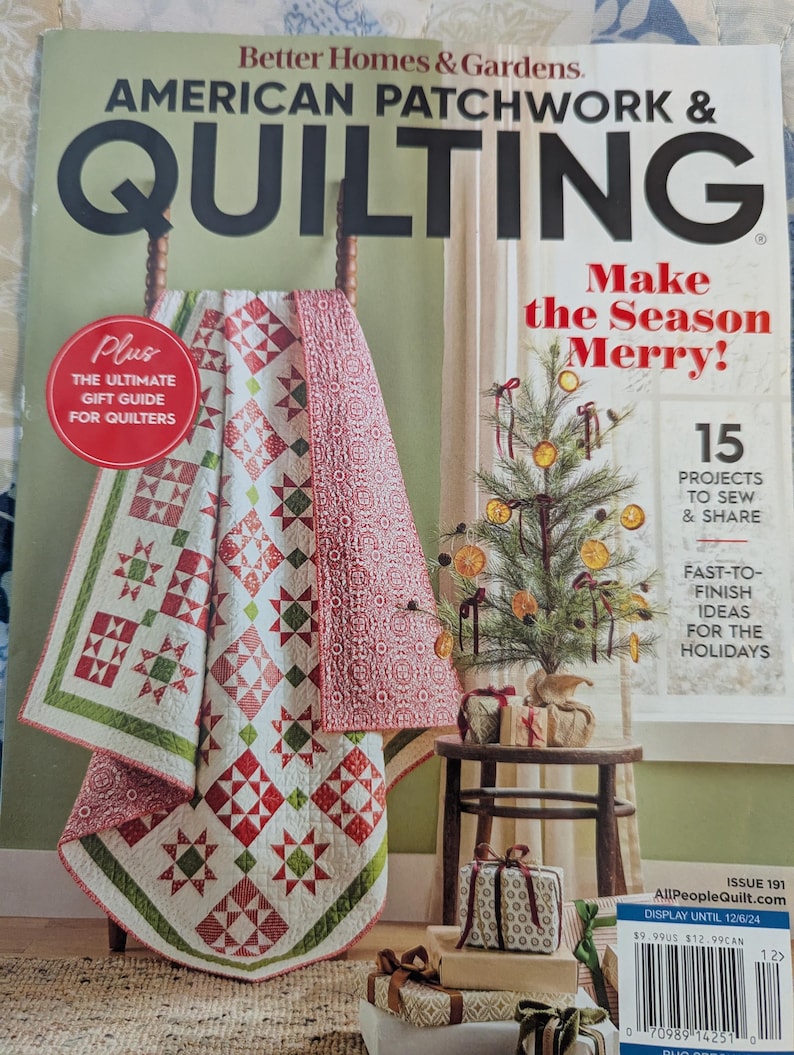 Quilting Magazines Set of Three / American Patchwork & Quilting ...