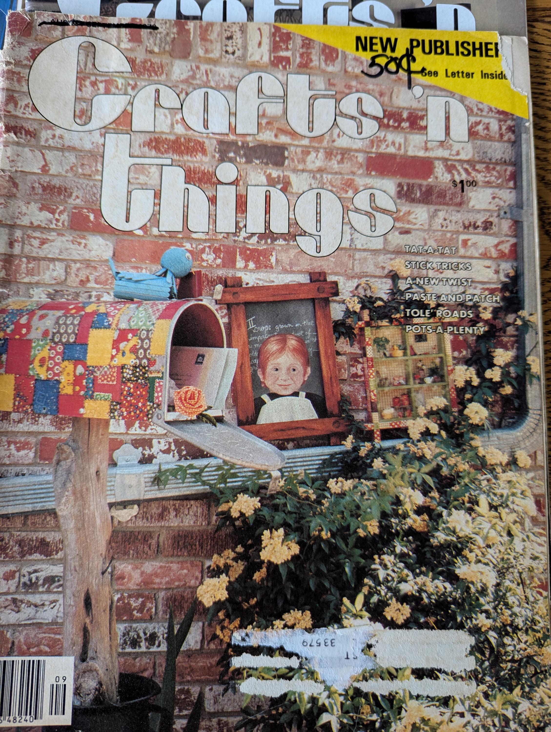 Set of Six Crafts N Things Magazine/ Craft and Sewing Magazines/ Retro ...