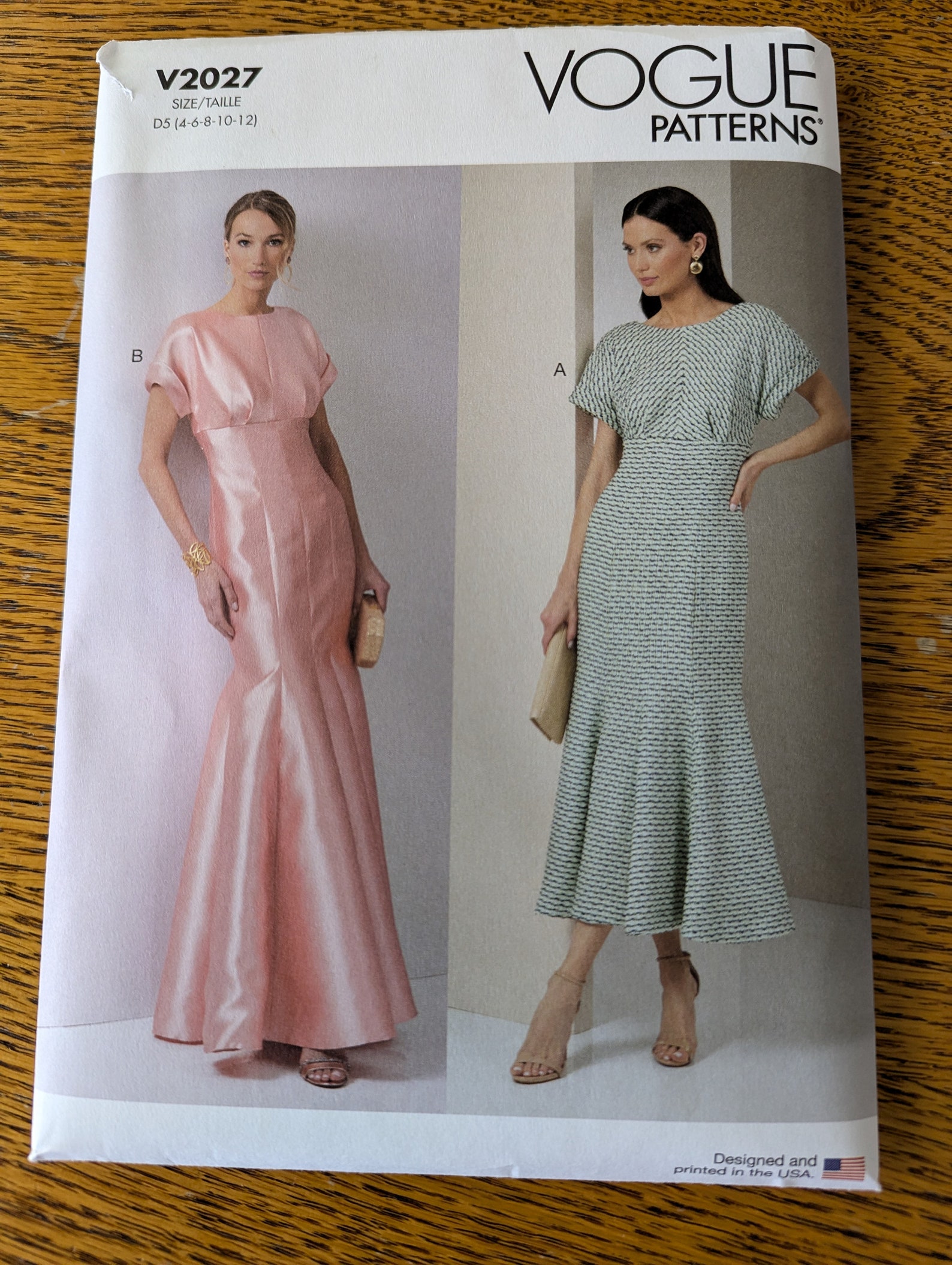 Vogue 1930s Style Dress Pattern #V2027/ Vogue 2027/vogue Formal Dress ...