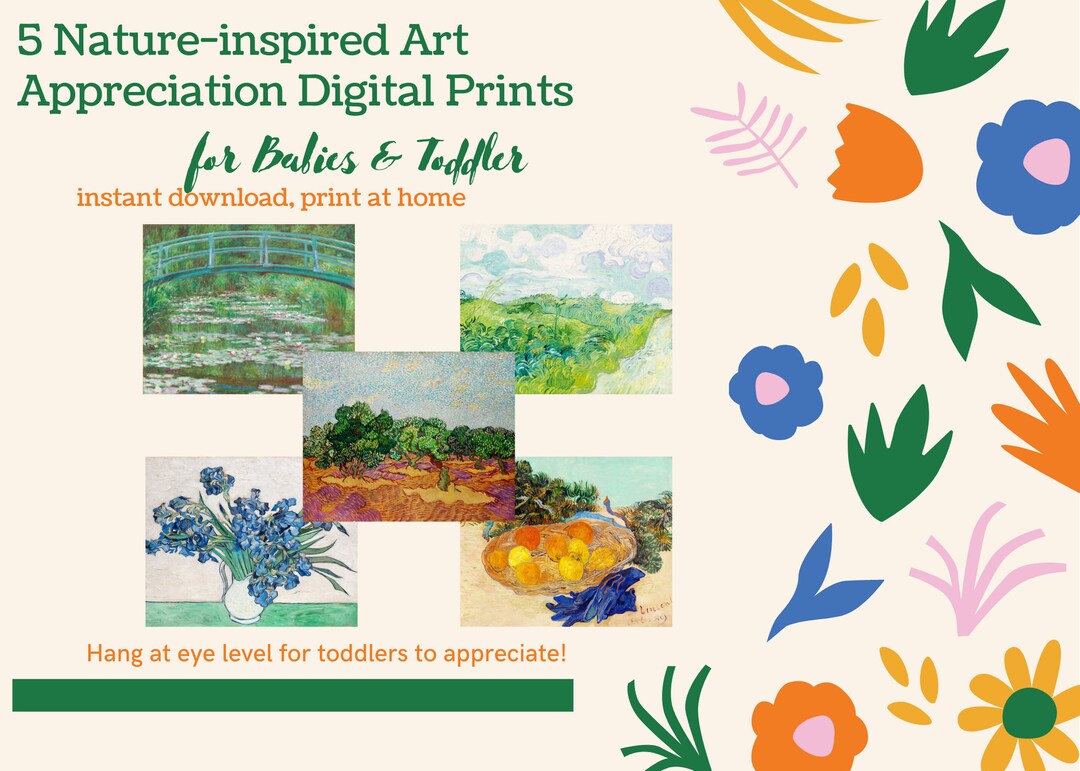 Montessori Art Appreciation Toddler Baby Nature-inspired Digital ...