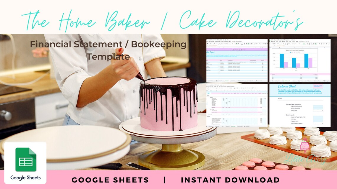 Home Baker / Cake Decorator / Small Business Financial Statement ...