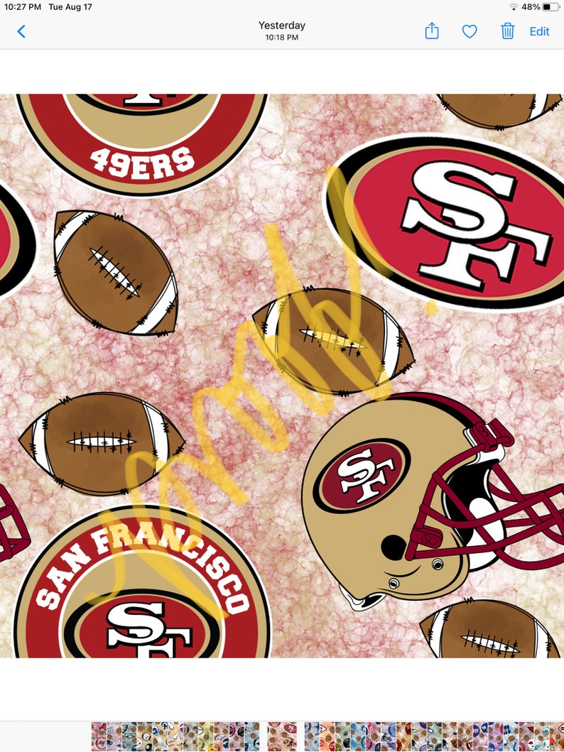 49ers Seamless File Instant Download | Etsy