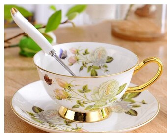 Flower Coffee Cup | Etsy