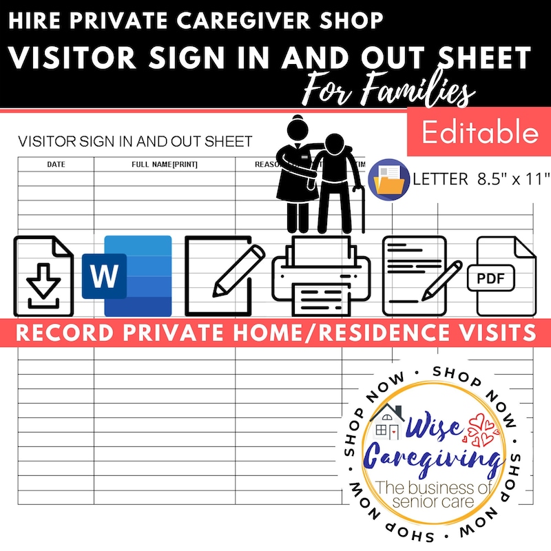 Caregiver Log - Etsy