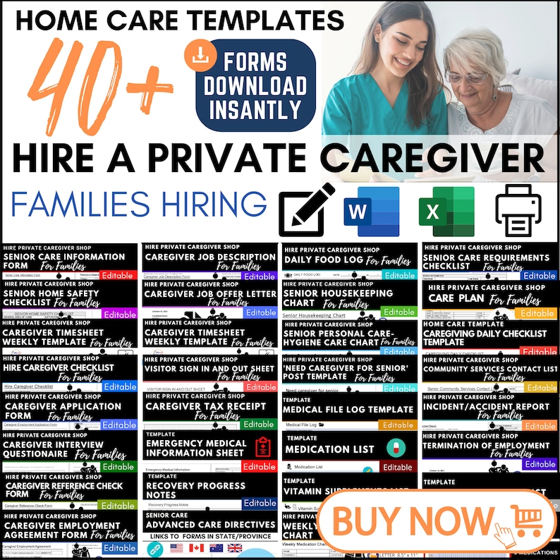 Private Home Care Package, How to Hire Private Caregiver Guide, 40 ...