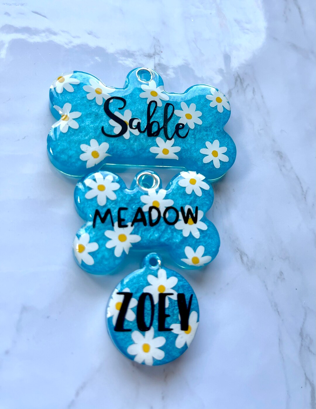 Daisy Pet Tags - Etsy