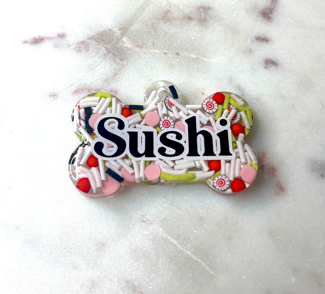 Sushi Pet Tag - Etsy