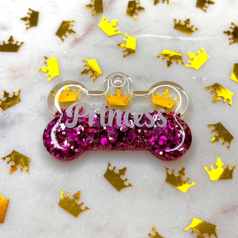 Princess Dog Tag - Etsy