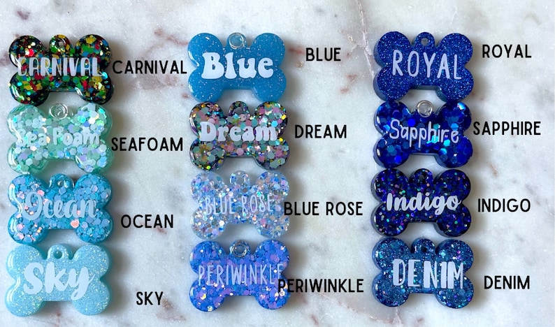 Simply Sparkle Pet Tags NEW COLORS - Etsy