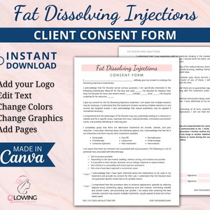 Fat Dissolving Injections Consent Form, Fat Dissolve Consent ...