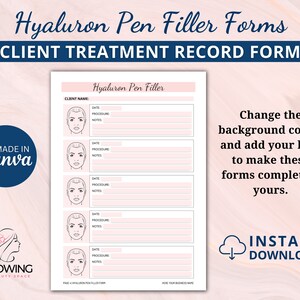 Hyaluron Pen Consent Form, Hyaluron Pen Filler Forms, Lip Filler ...